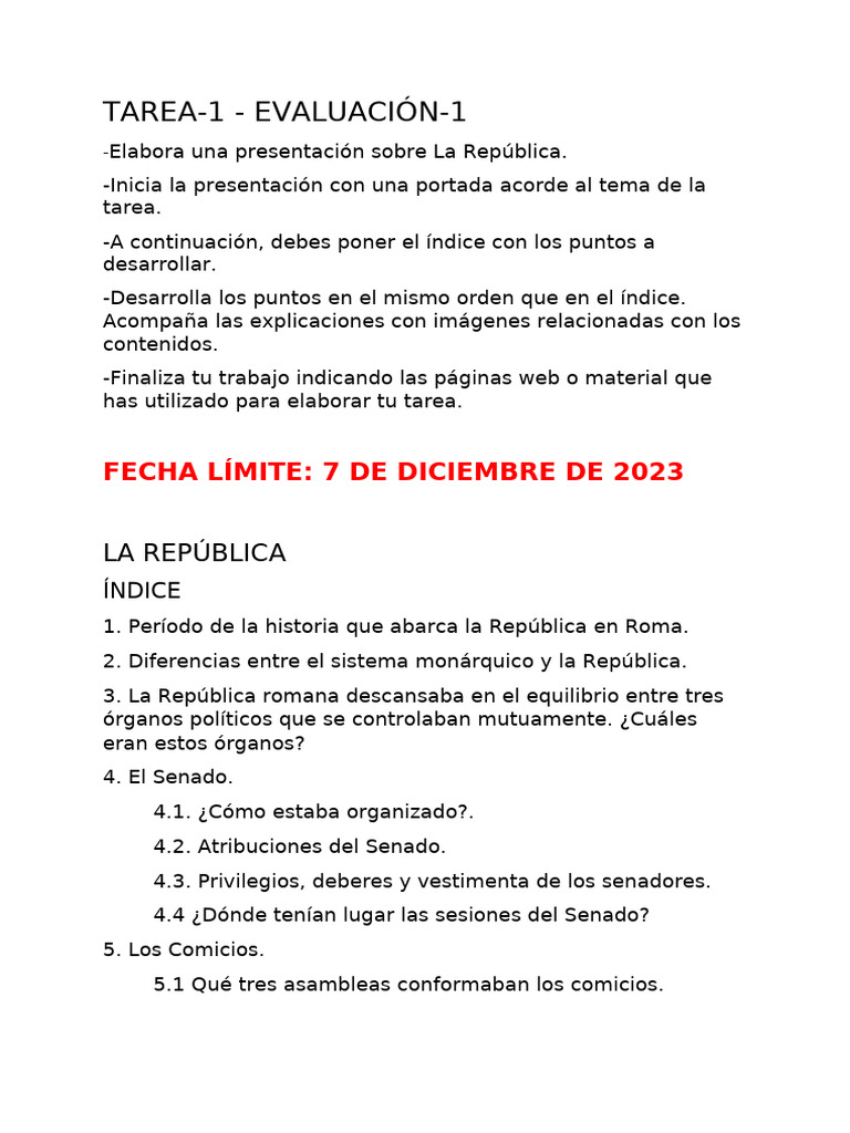 Tarea-1-La Repã Blica | PDF