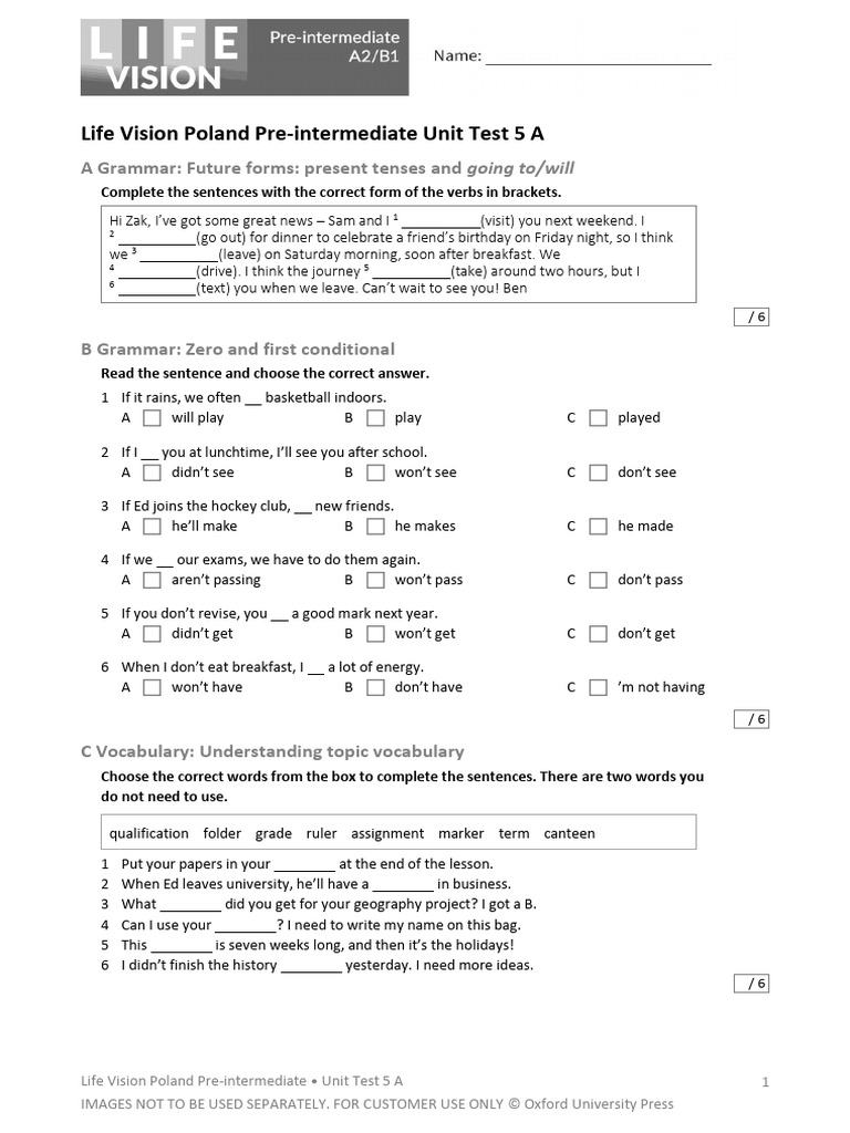 Lif Vis Pol Preint Unit 5a | PDF