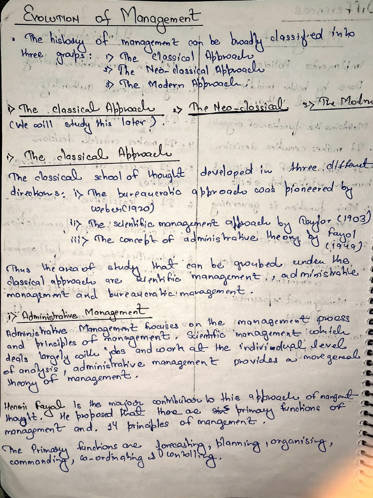 Evolution of Management | PDF