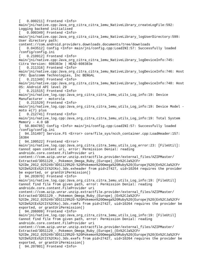 citra_log.txt.old | PDF | System Software | Software