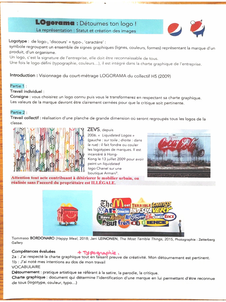 Fiche de Cours Logorama | PDF