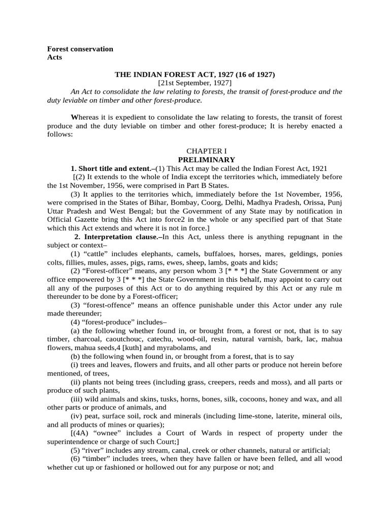 Forest Conservation Acts Rules Guideline for Class | PDF | Appeal | Trees