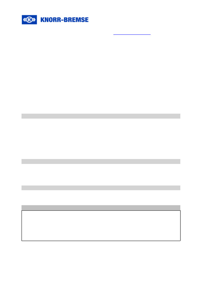 Knorr Bremse | PDF