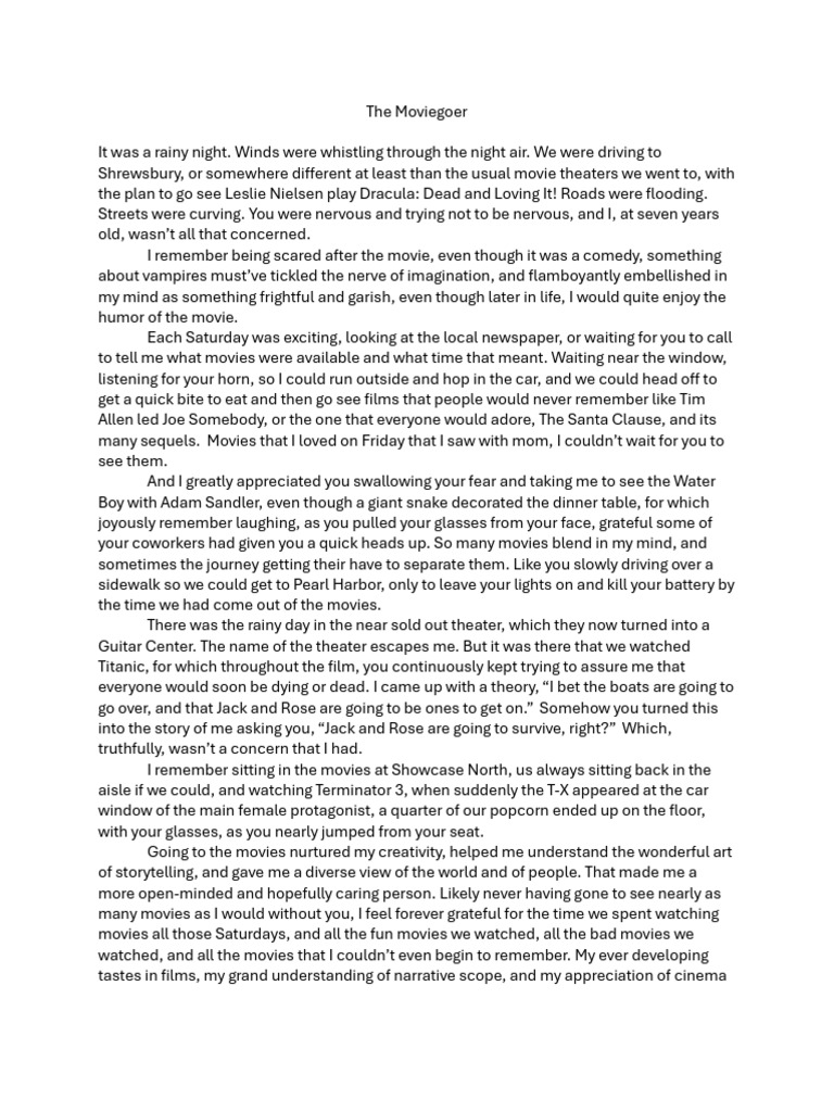 The Moviegoer | PDF