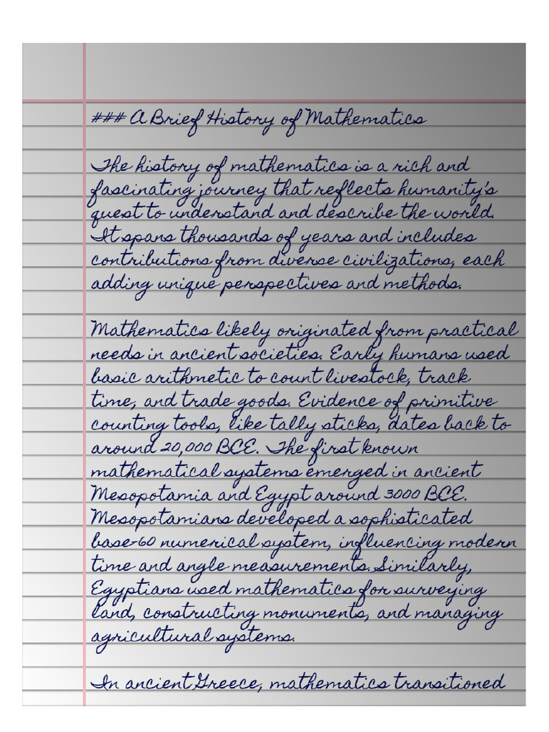 Math - History Overview | PDF