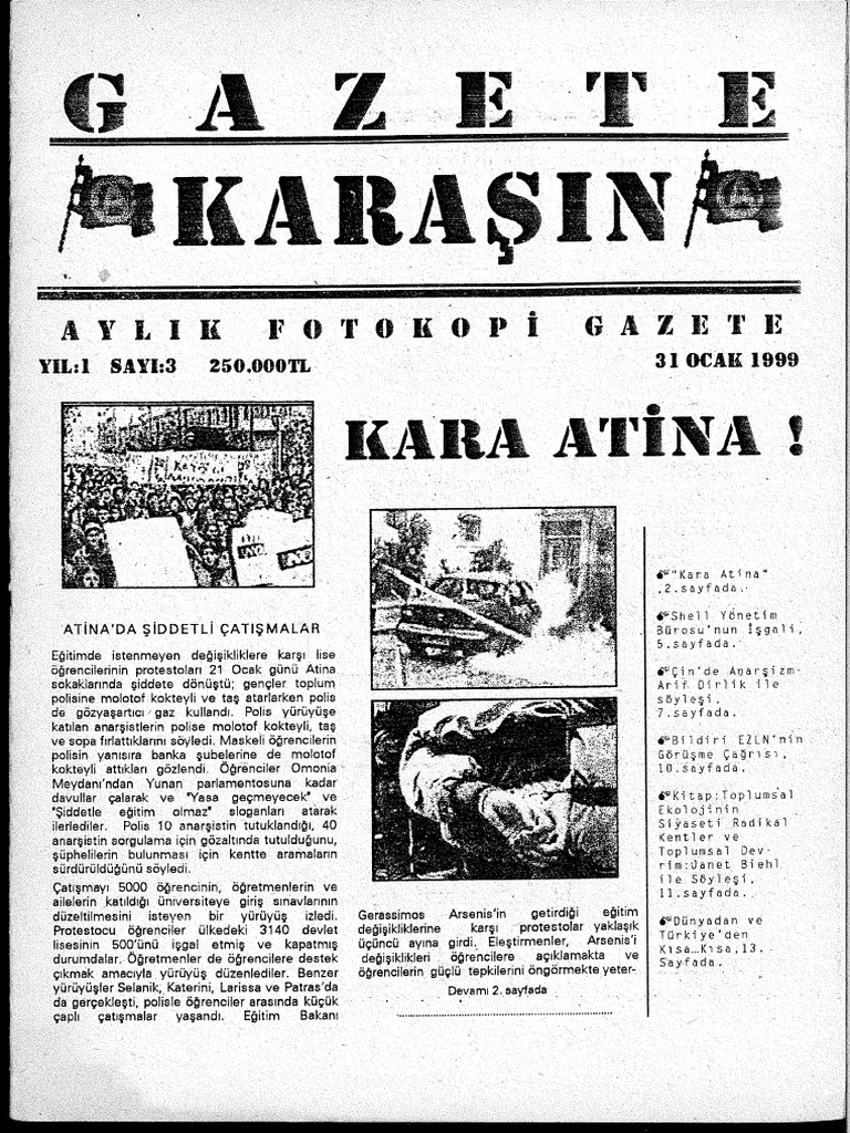 Gazete Karasin Sayi 3 | PDF