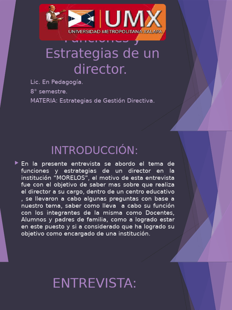 Funciones y Estrategias de un director | PDF