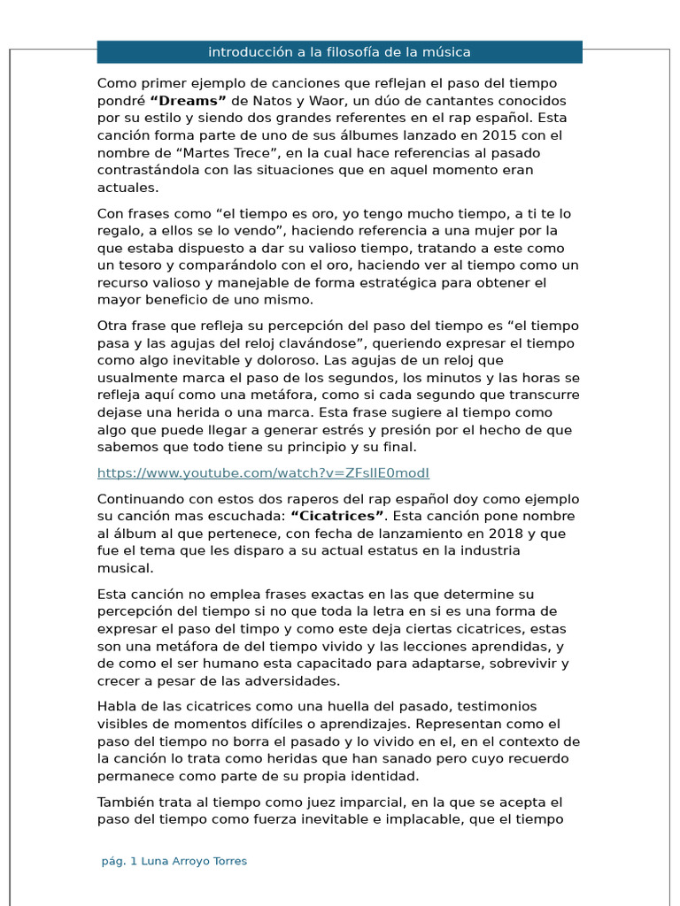 Practica Filosofia | PDF | Canciones