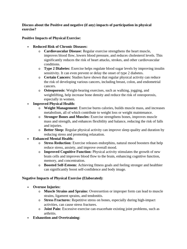 Discuss about the Positive and negative | PDF | Stress (Biology) | Physical Fitness