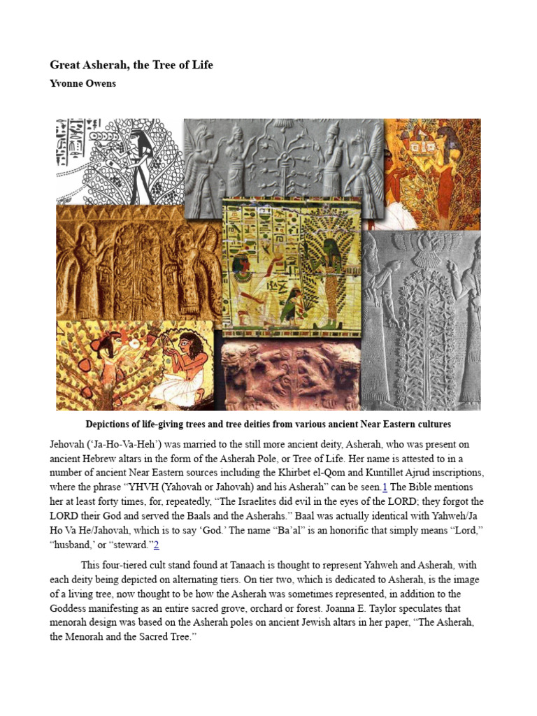 Great_Asherah_the_Tree_of_Life | PDF | Ancient Semitic Religions