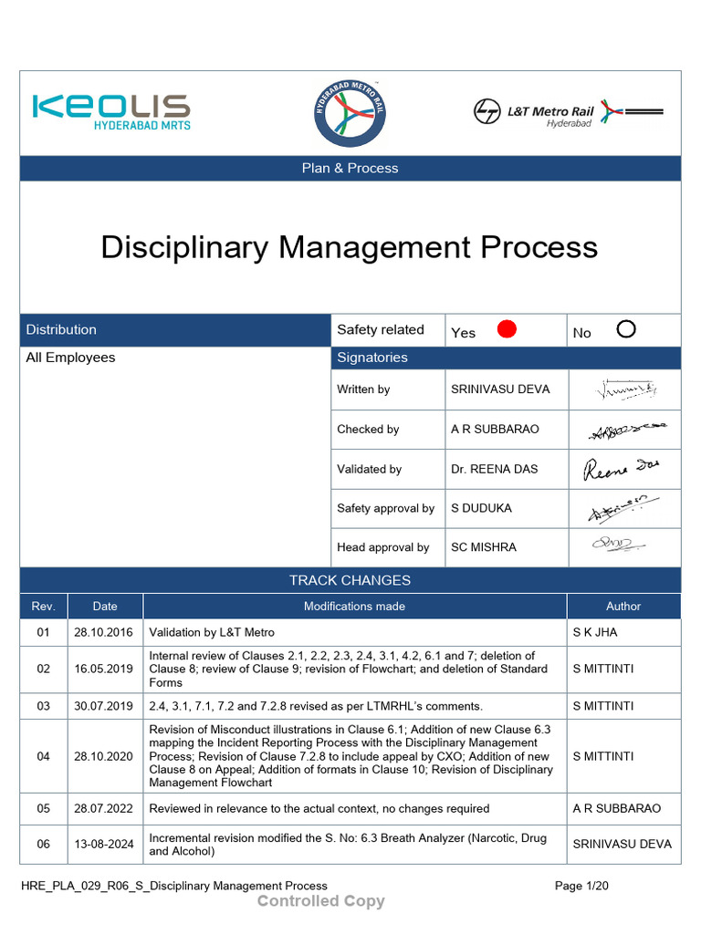 Disciplinary Management Process | PDF | Sexual Harassment | Employment