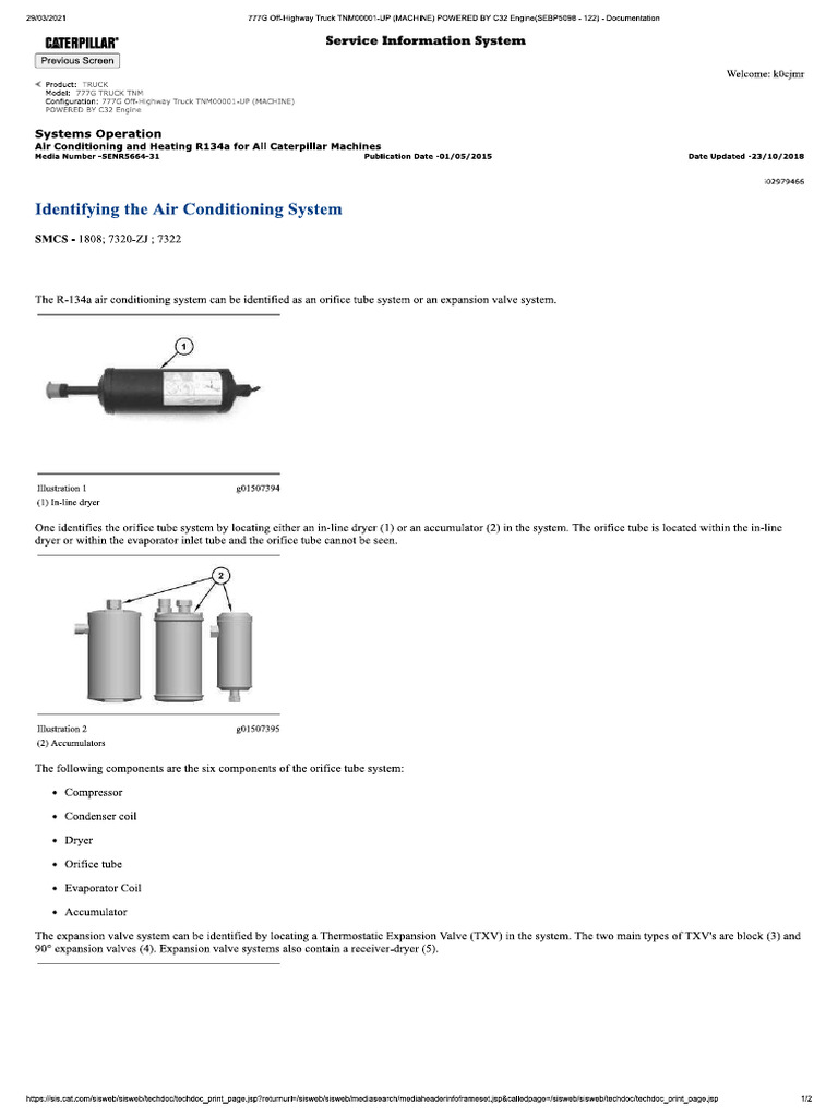 777G Off-Highway Truck Air Conditioning Syst - Documentation | PDF