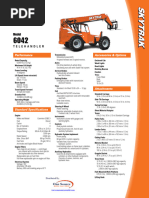 SkyTrak 12054 Specifications & Load Chart | PDF | Horsepower | Car