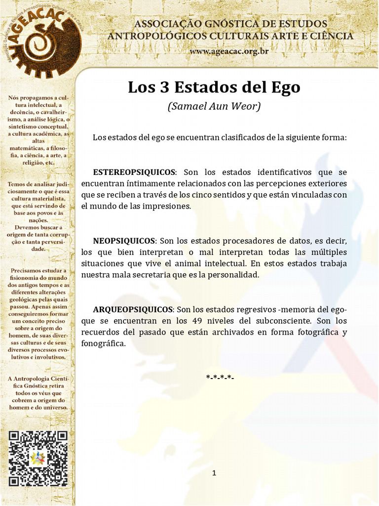 ESP - Los 3 Estados Del Ego | PDF