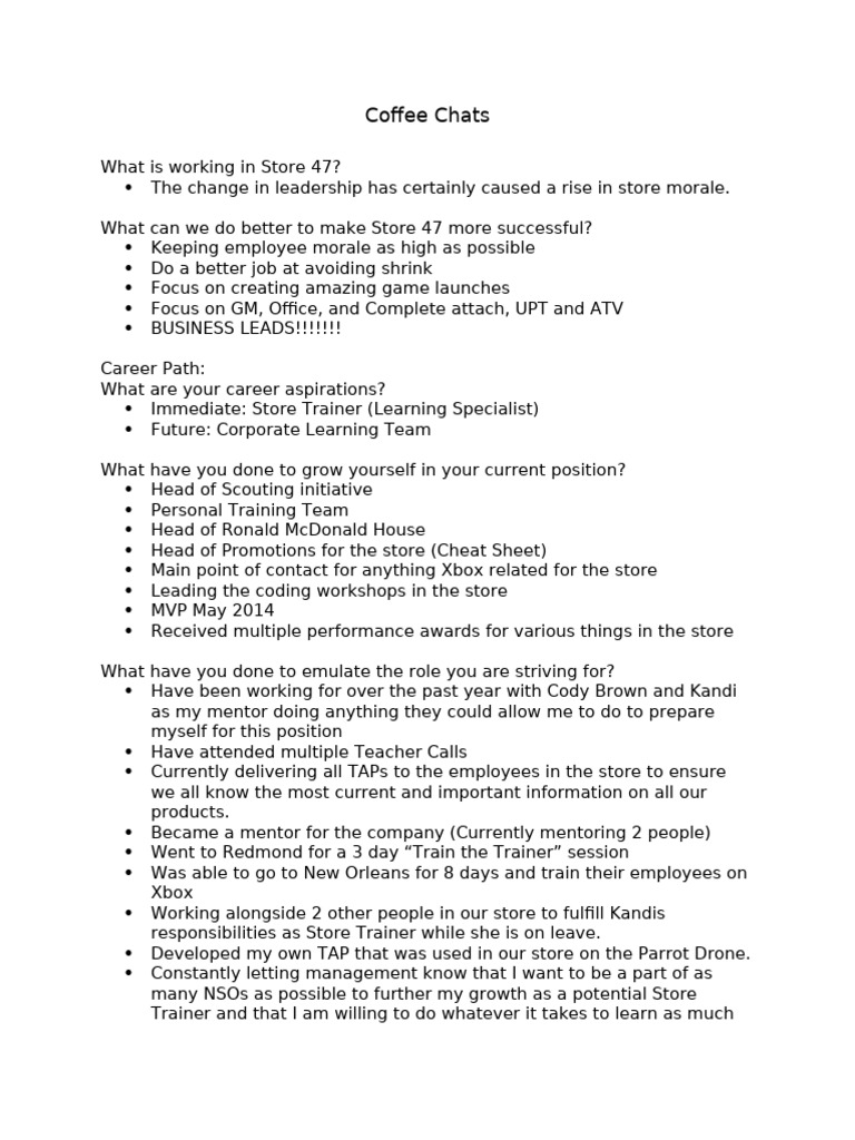 Store 47 Success & Career Growth | PDF