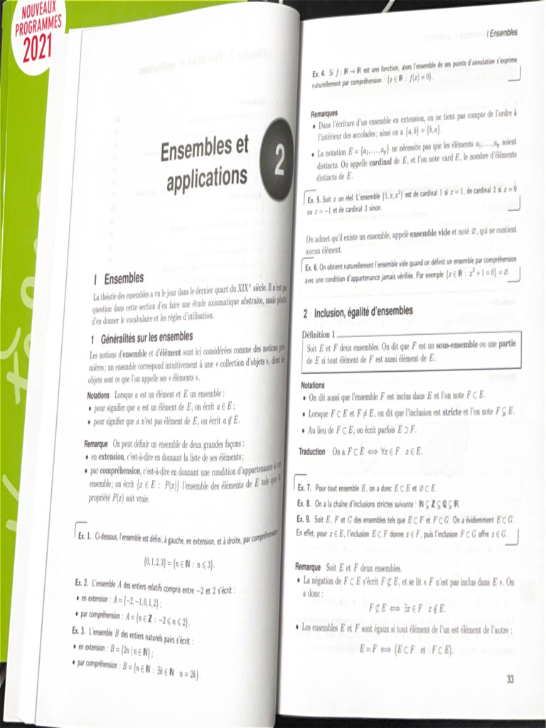 Ensembles Et Applications | PDF