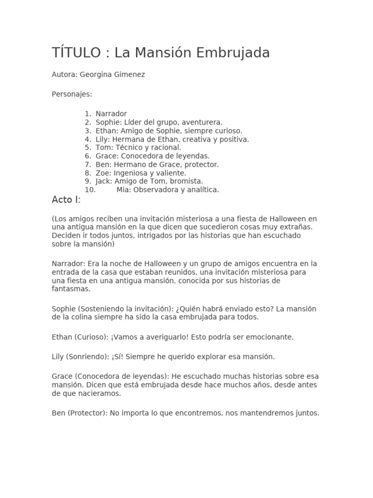 La Casa Embrujada | PDF | Víspera de Todos los Santos