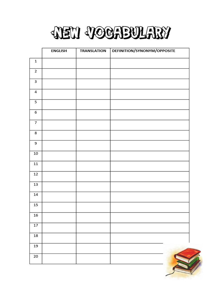 New Vocabulary - Latest Version | PDF