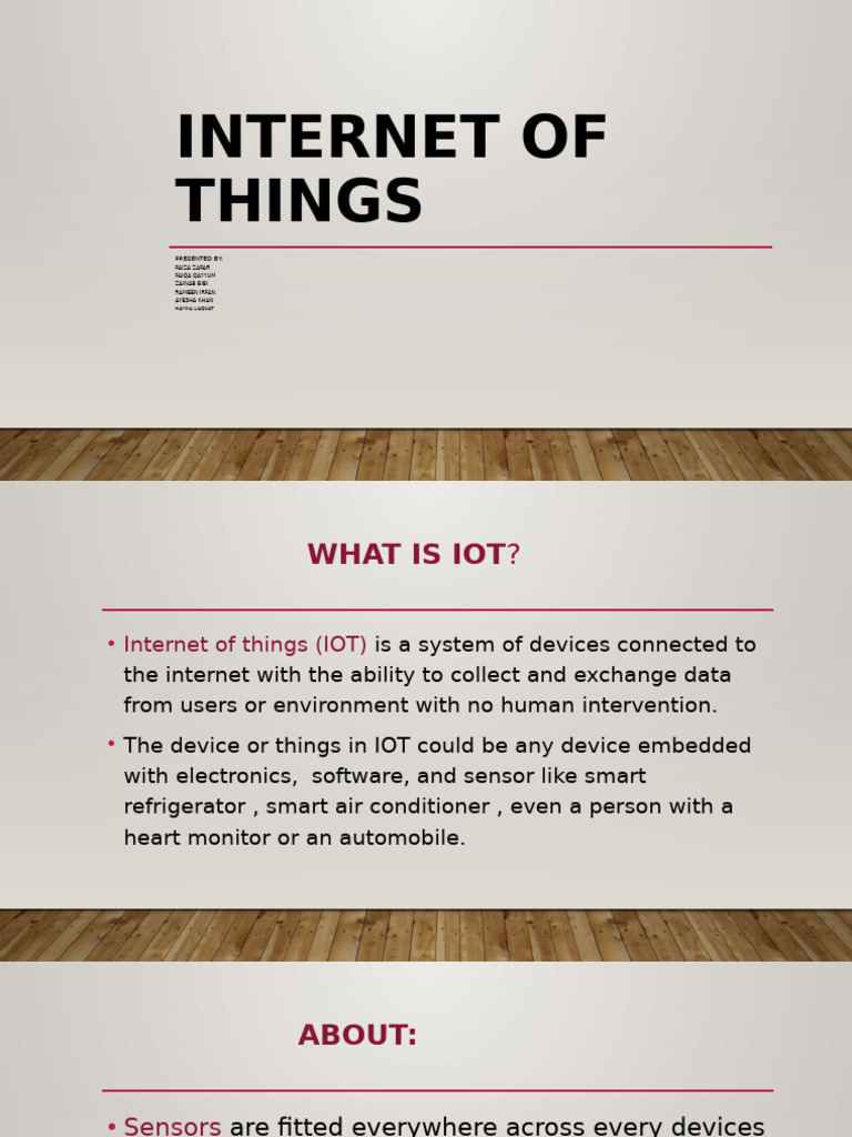 Internet of Things | PDF | Internet Of Things | Information Technology