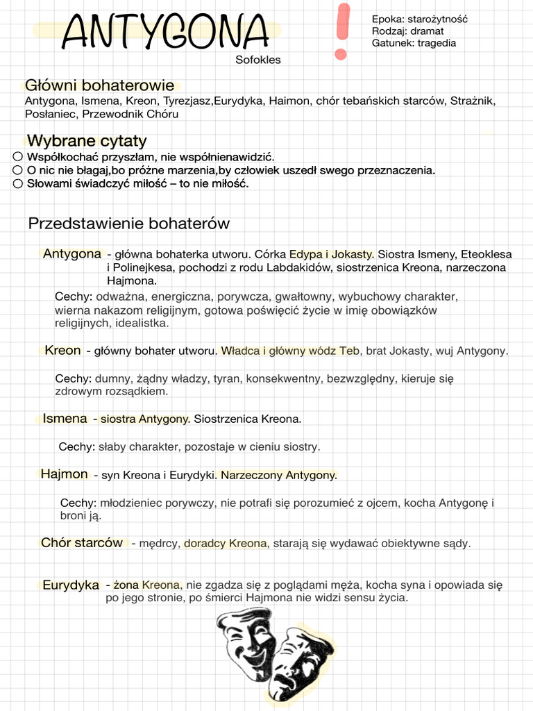 Antygona Notatka 2 | PDF