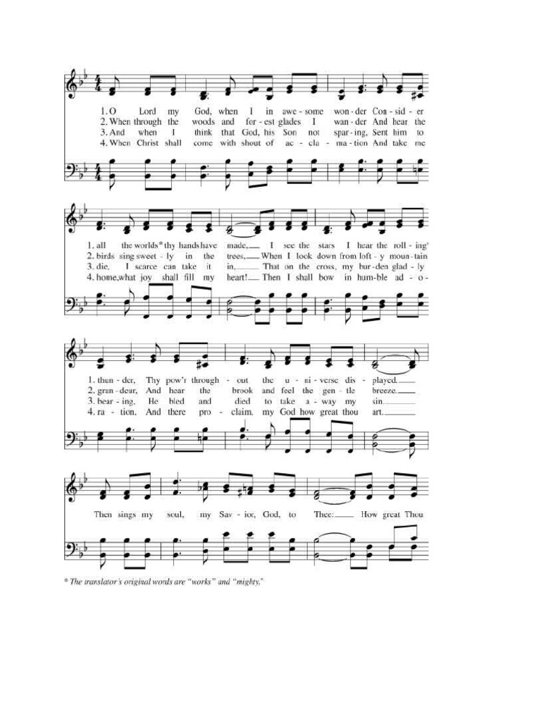 How Great Thou Art | PDF