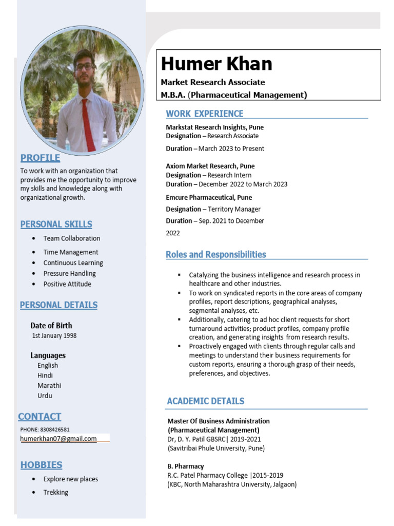 Humer Khan Marketresearch | PDF | Business
