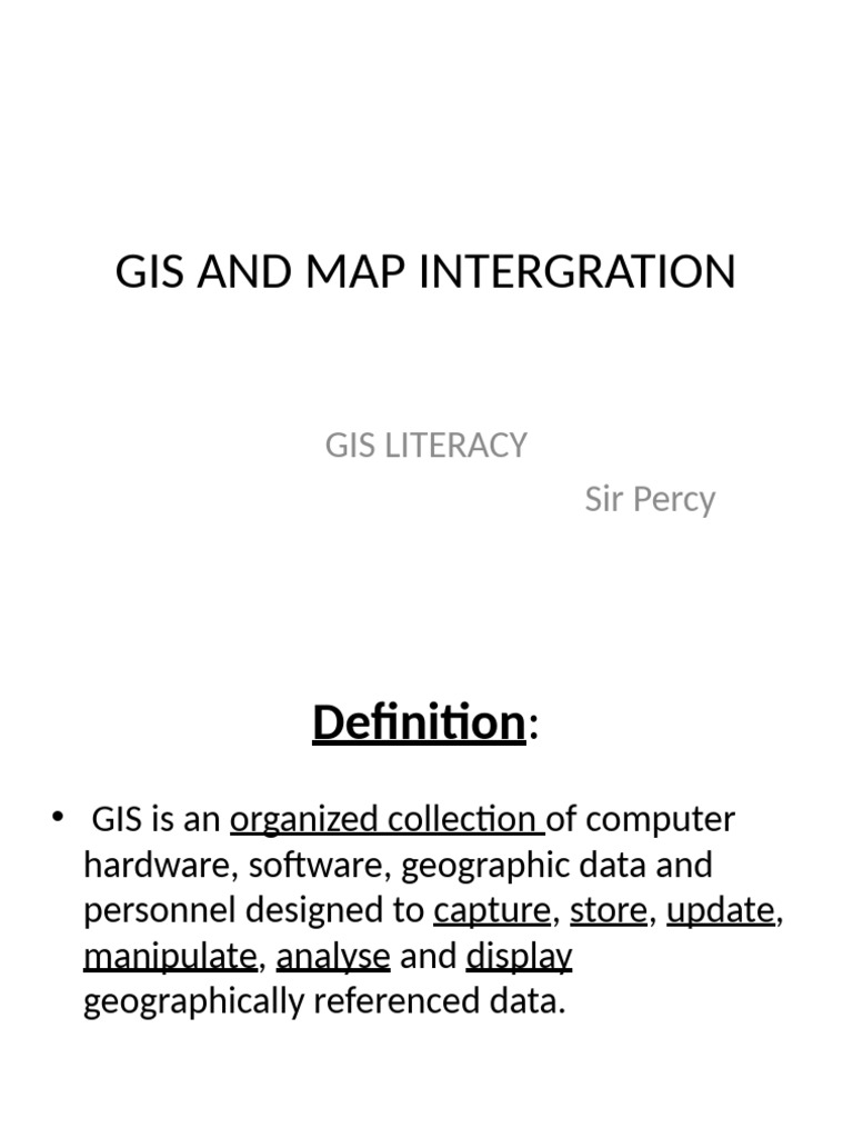 Gis and Map Intergration | PDF | Geographic Information System ...