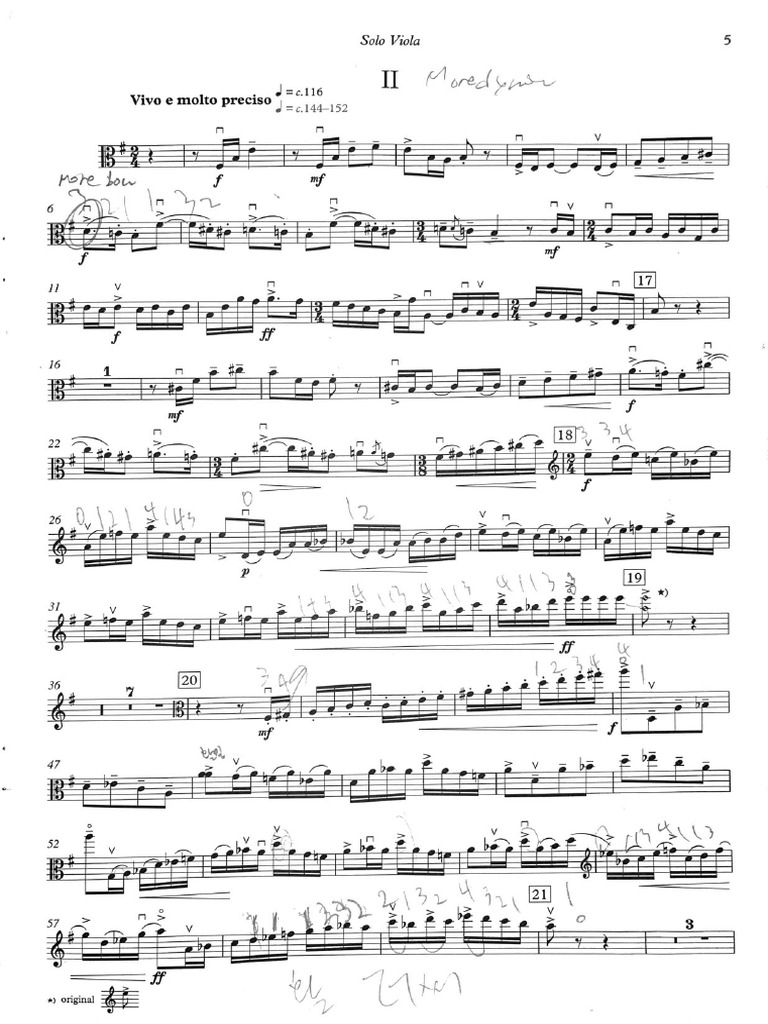Walton 2nd MVT Viola Part | PDF