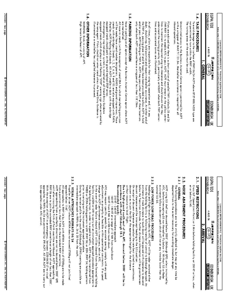 EGPH | PDF | Air Traffic Control | Instrument Flight Rules