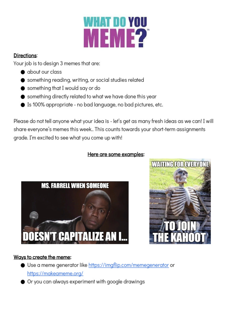 Cristian Make a Meme Project | PDF