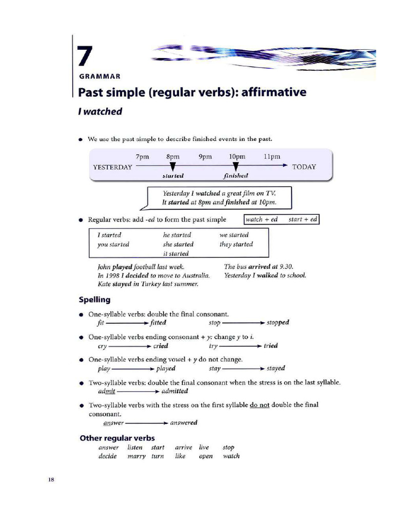 A2 - Past Simple | PDF