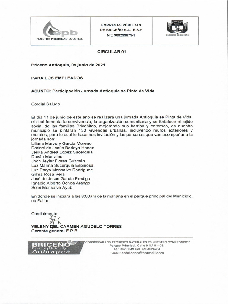 Circular Interna | PDF