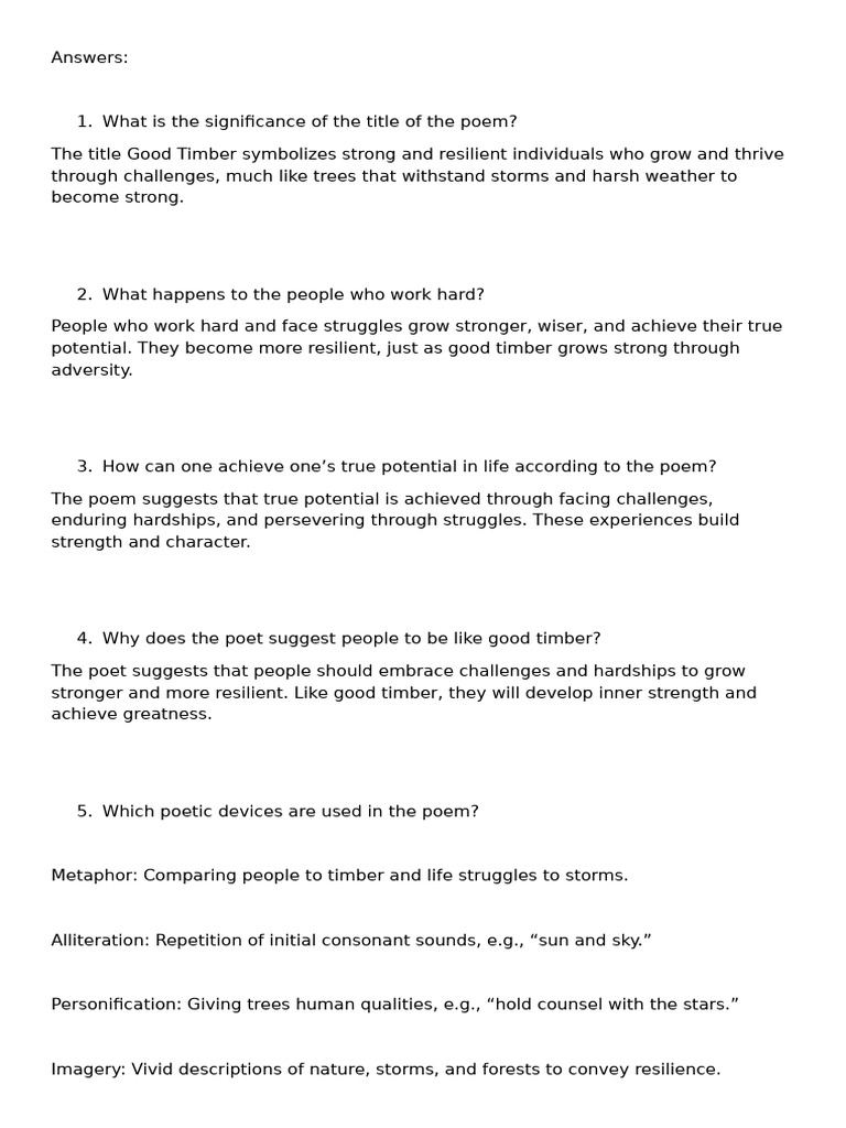 Resilience Through Adversity in Poetry | PDF