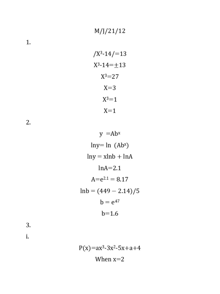 Advanced Calculus and Algebra Solutions | PDF