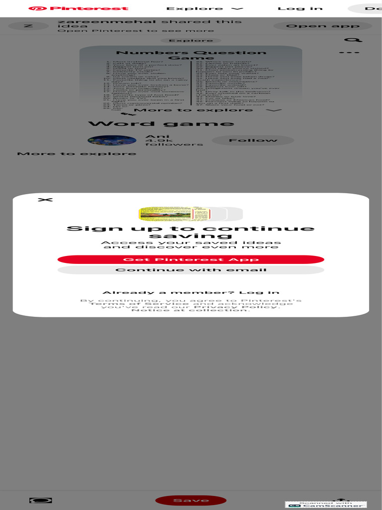 Pinterest Word Game Ideas | PDF
