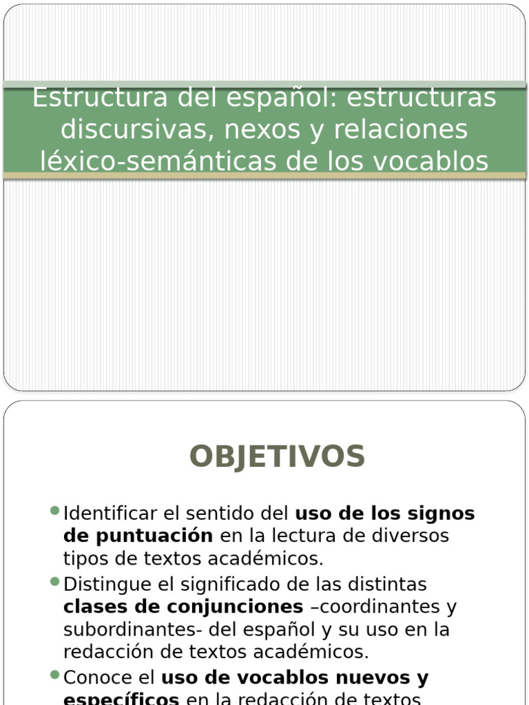 4 Estructura Del Español | PDF | Puntuación | Gramática