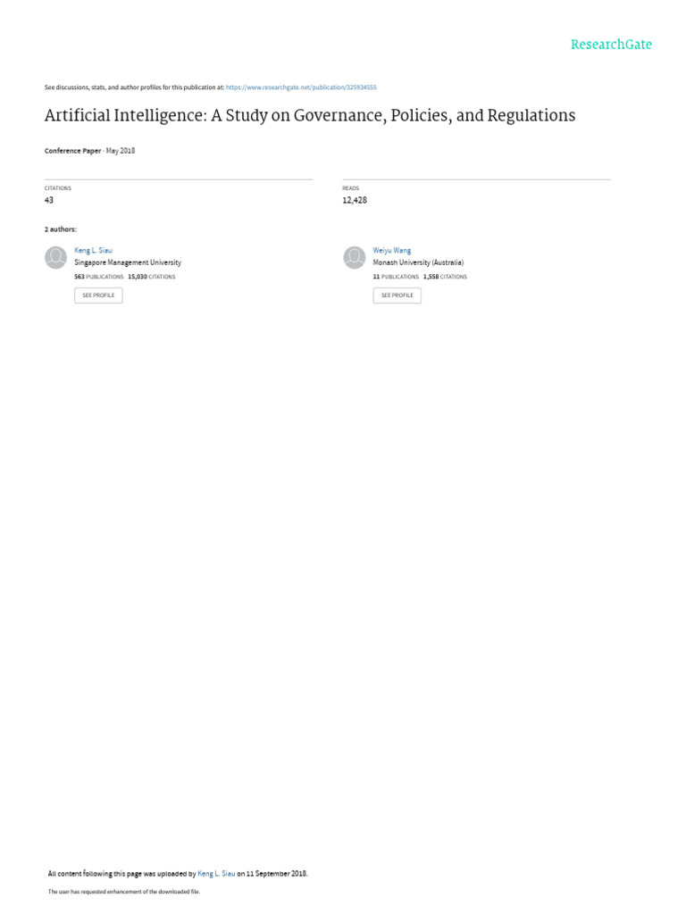 AI Governance and Policy Study | PDF | Artificial Intelligence ...