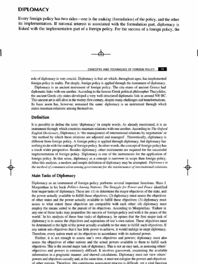 Instruments of Foreign Policy | PDF