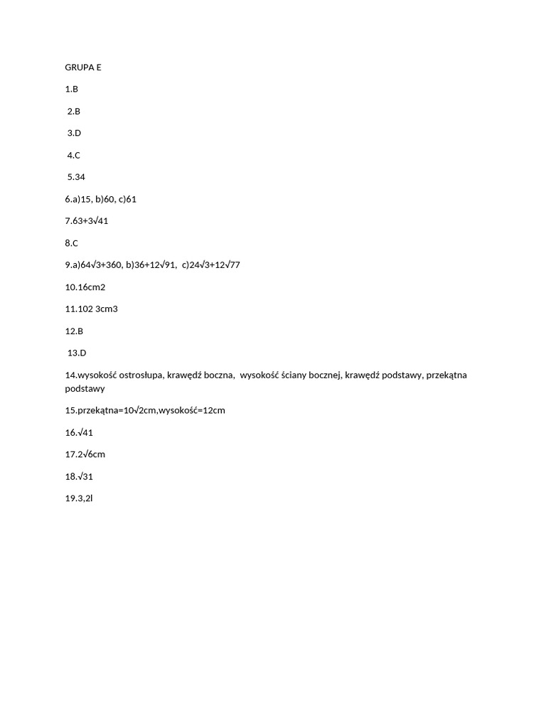 odp- ostrosłupy | PDF