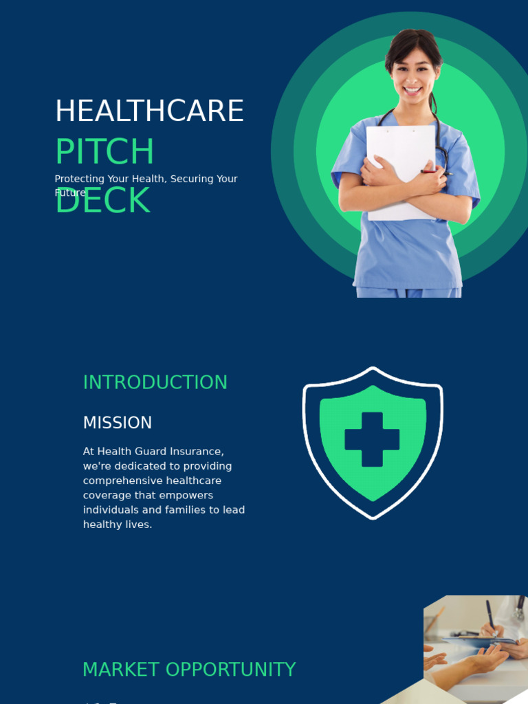 Healthcare Pitch Deck Overview | PDF | Insurance | Health Care