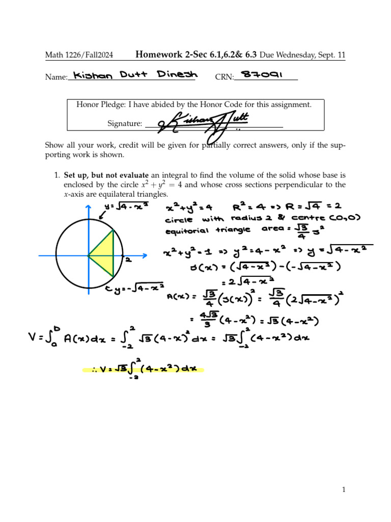 Homework2-1 | PDF | Differential Geometry | Euclidean Plane Geometry