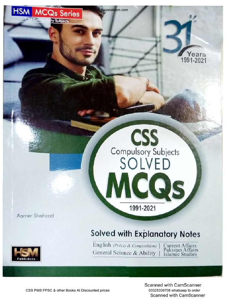 31 Years Css Solved Mcqs | PDF | Standardized Tests | Tests