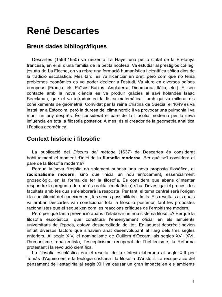 Descartes | PDF