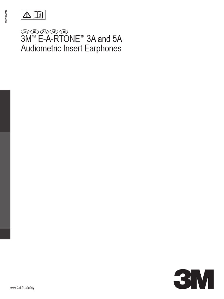 3M E-A-Rtone 3A and 5A Instructions | PDF | Headphones | Microphone
