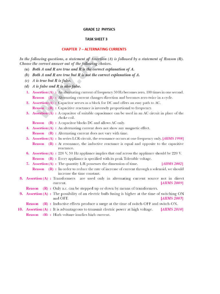 AC NUMERICAL WS3 | PDF