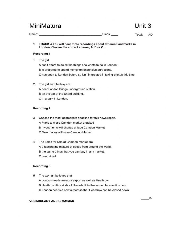 SPR Anlg Unit 3 | PDF