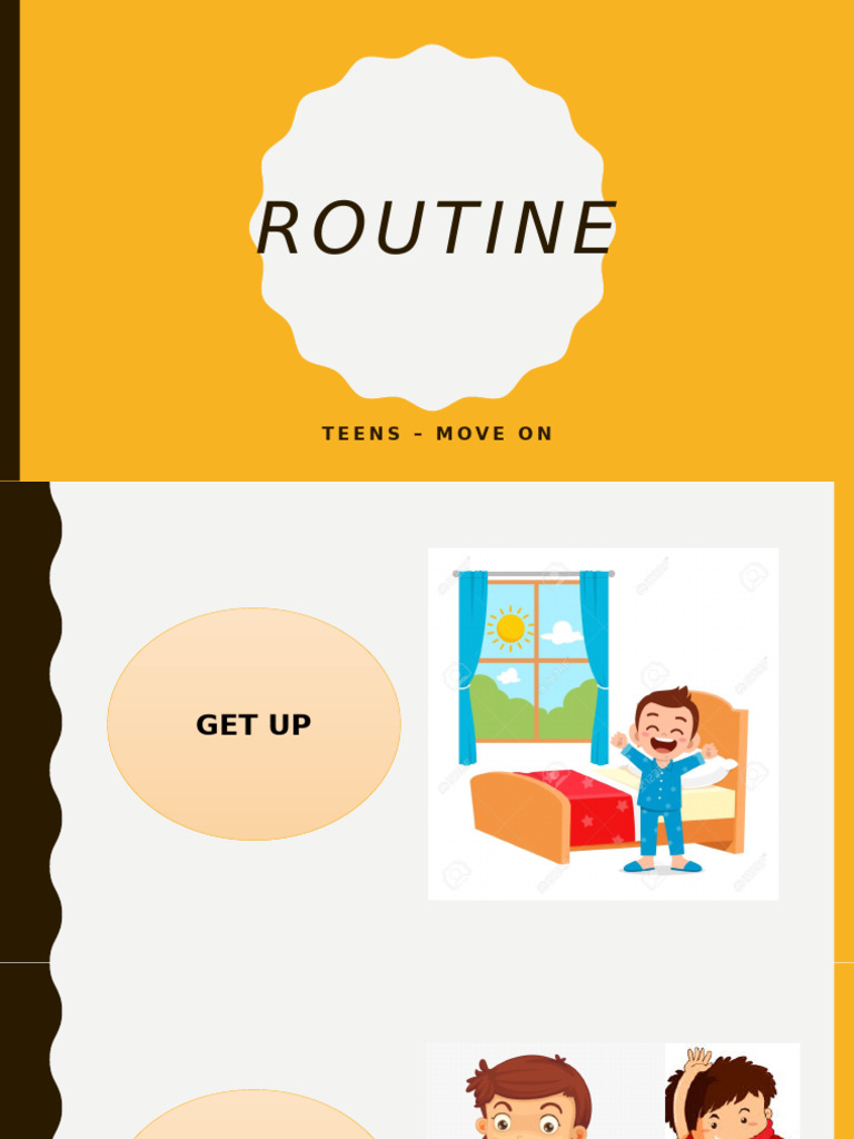 Daily Routine & THE TIME - Flashcards | PDF