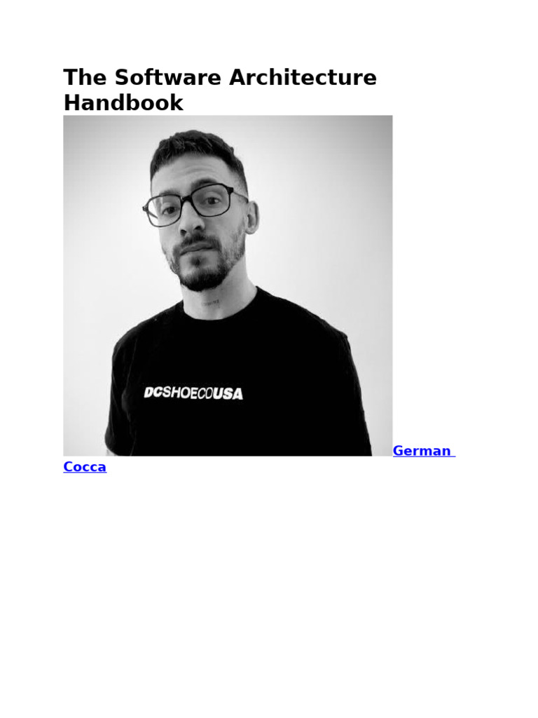 The Software Architecture Handbook | PDF | Model–View–Controller ...