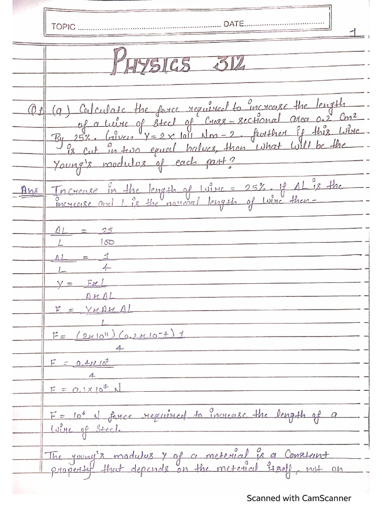 Physics 312 Tma (1) | PDF