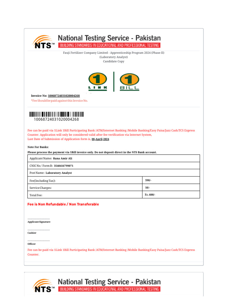 NTS - Candidate (Portal) | PDF